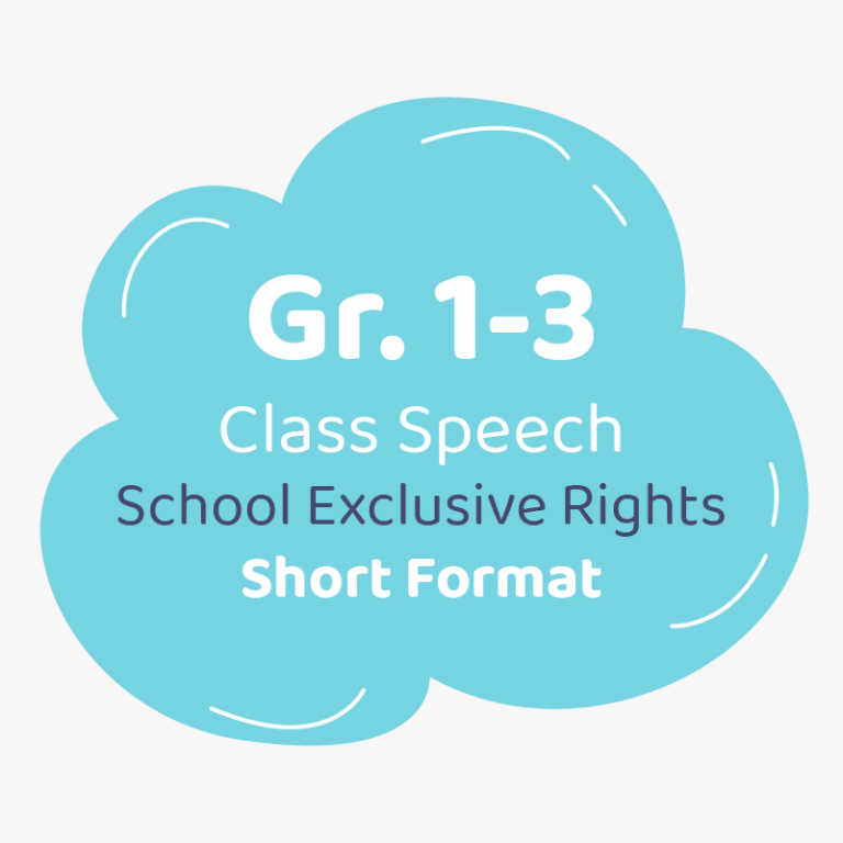 Class Speech Grade 1 3 Short Format Ster Redenaars