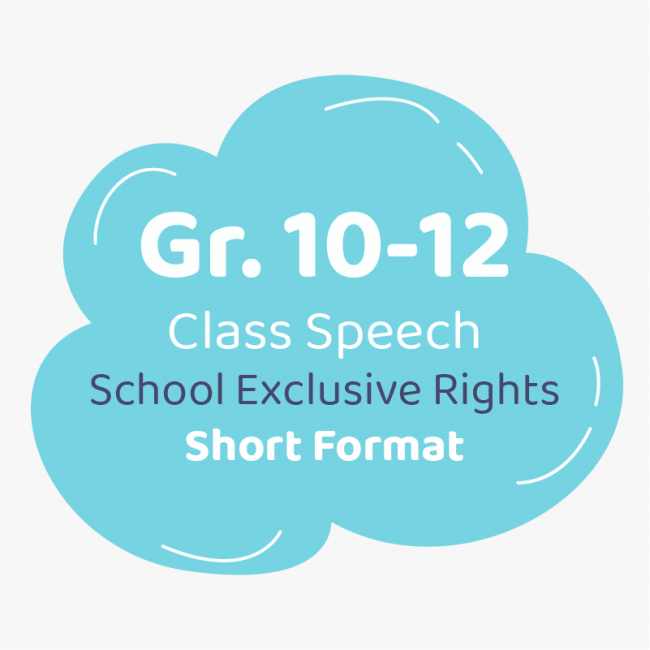 Class Speech Grade 10-12 (Short Format) - Ster Redenaars