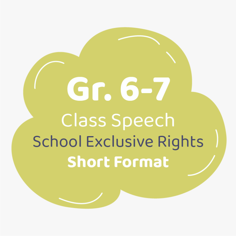 Class Speech Grade 6-7 (Short Format) - Ster Redenaars